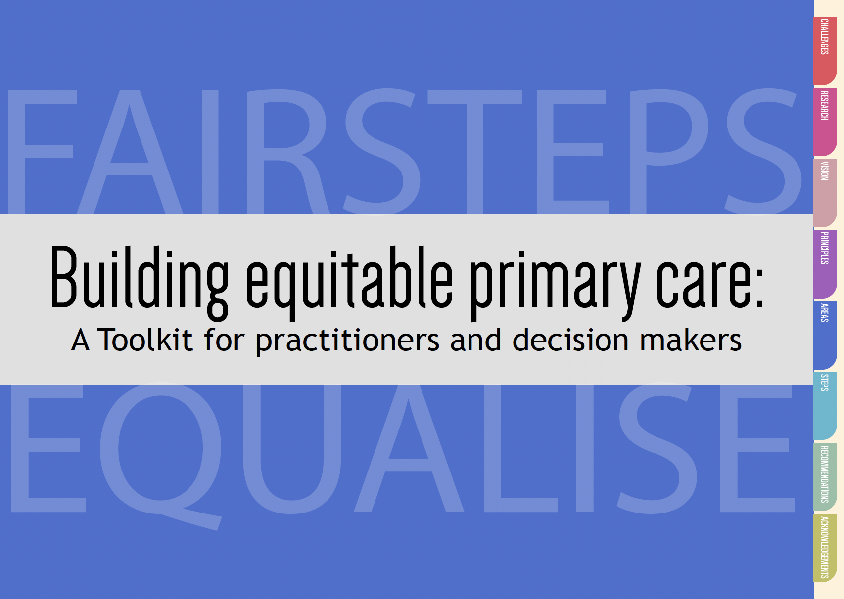 Building equitable primary care: A toolkit for practitioners and ...